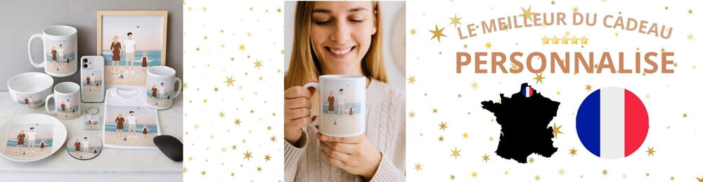 Cadeau personnalisé homme femme avec photo, broderie